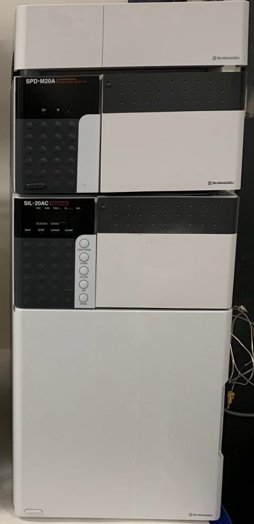 Shimadzu LC-20 HPLC system with UV – Lab2